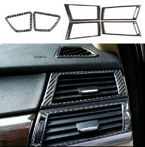 16Pcs Carbon Fiber Full Interior Trim Cover Trim For BMW X5 E70 X6 E71 ...