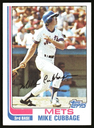 1982 Topps Mike Cubbage #43 New York Mets | eBay