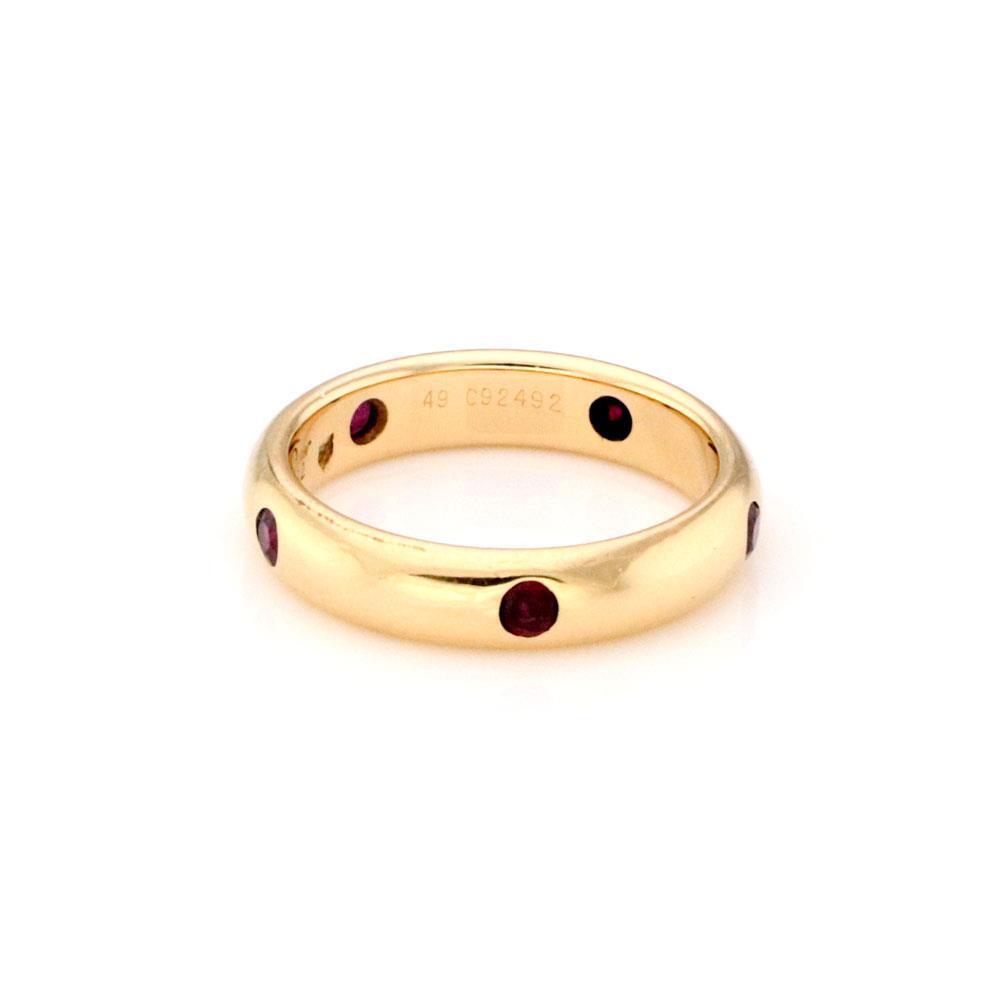 Cartier Stella Ruby 18k Yellow Gold 4mm Wide Dome Ban… - Gem