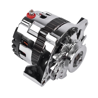 1985-1993 Chevy GM BBC SBC 305 350 396 454 12V Chrome 180A Alternator 1 ...