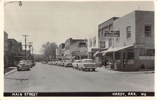 Hardy Arkansas Main Street Real Photo Vintage Postcard AA18744 | eBay