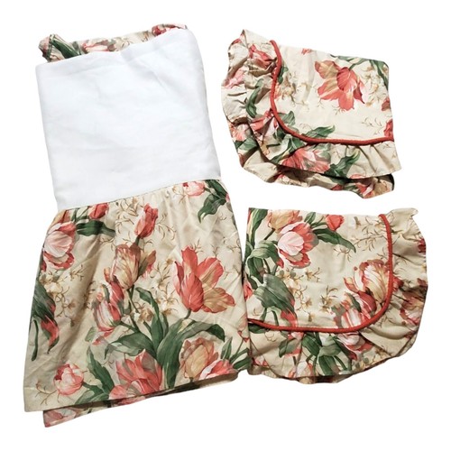 Waverly Garden Room Garden Lane 2 Shams Queen Bedskirt Dust Ruffle ...