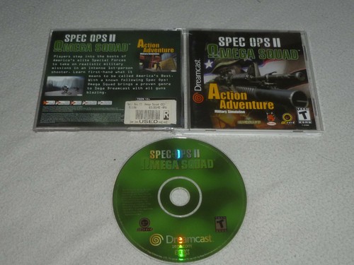 SEGA DREAMCAST GAME COMPLETE W CASE & MANUAL SPEC OPS II OMEGA SQUAD ...