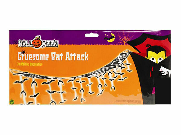 ITP 3 m Halloween Bats Ceiling Hanging Foil Decoration - Black for sale ...
