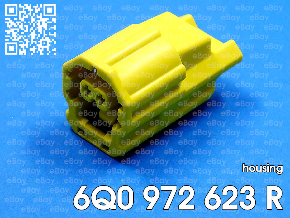 Audi VW Skoda Seat genuine connector housing 6Q0972623R (6Q0 972 623 R ...