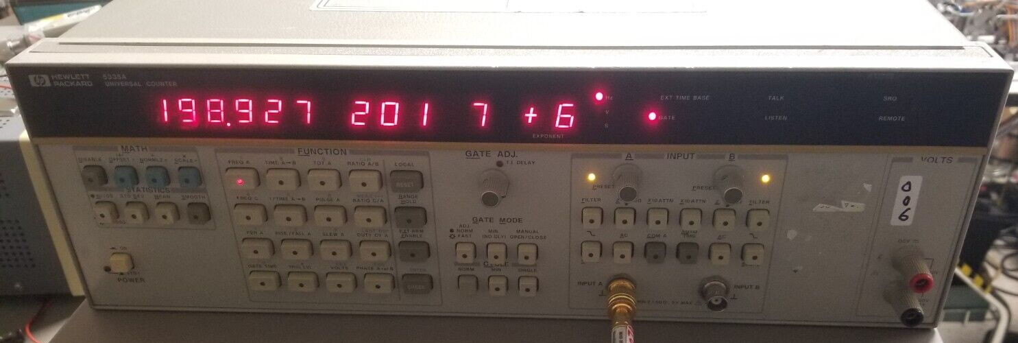 HP 5335A Universal Counter Opt 020, 040 TESTED! GPIB Time Interval ...