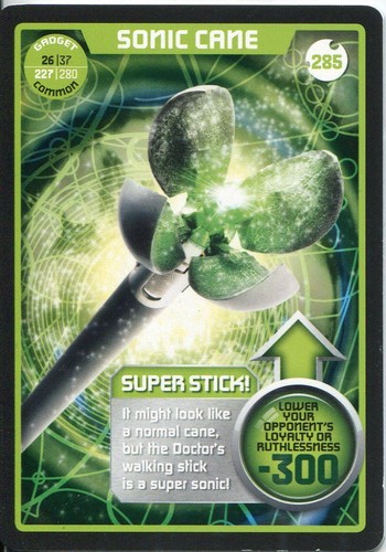 Doctor Who Monster Invasion Extreme Card #285 Sonic Cane 5053075176175 ...