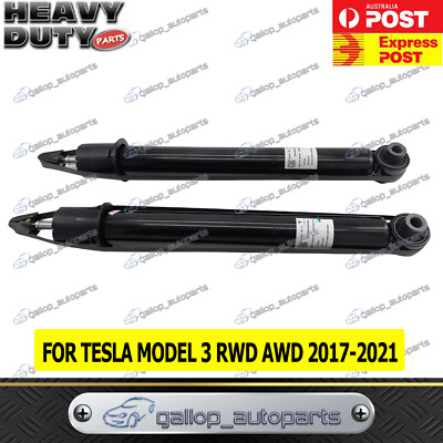 Fits Tesla Model 3 RWD AWD 2017-2021 Rear Shock Absorbers Pair | eBay ...