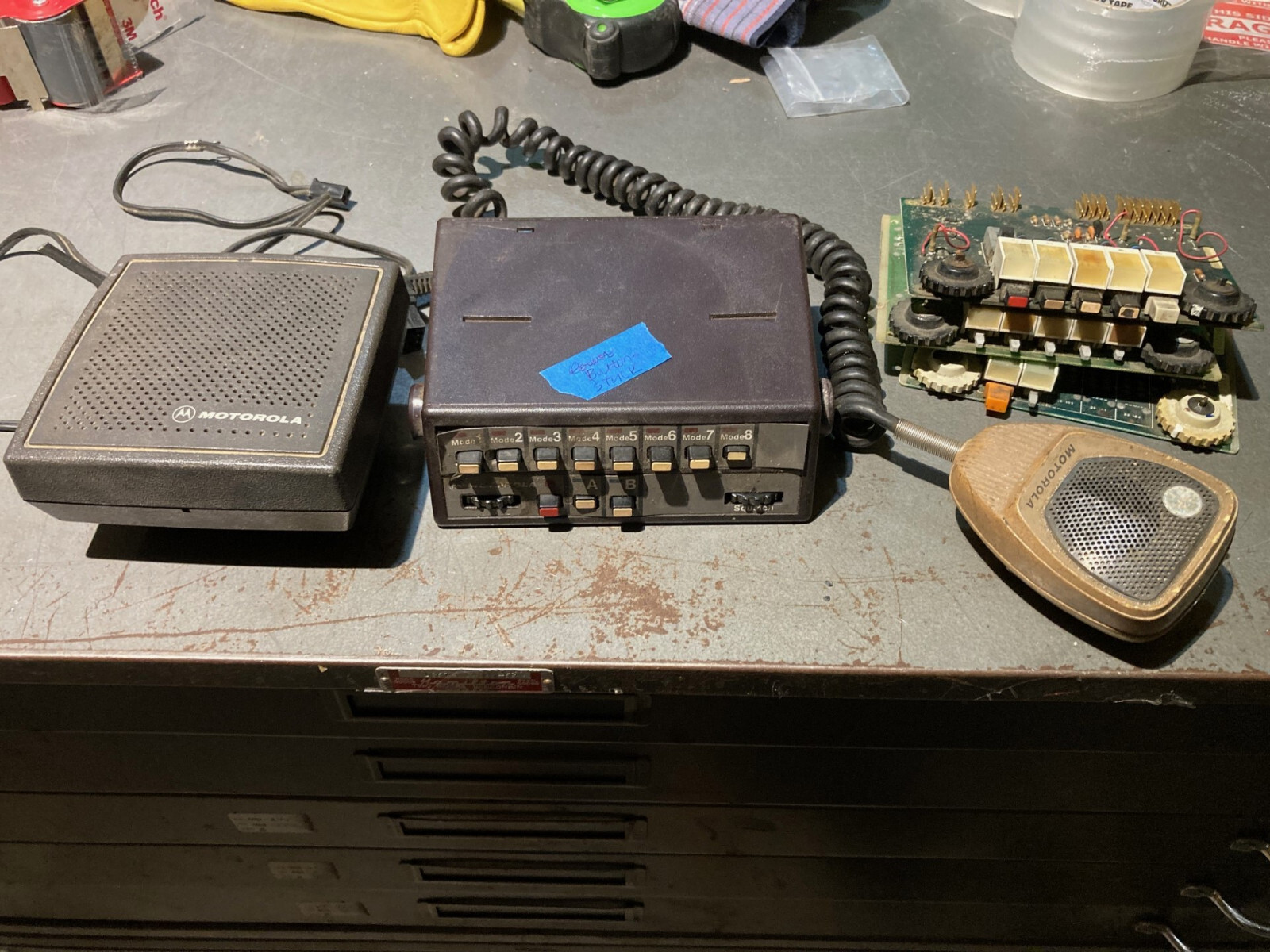 Vintage Motorola 16 channel Syntor-X Control Head, Speaker and ...