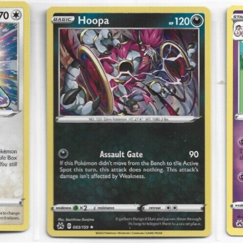 HOLOGRAM FOIL RARE Hoppa 083/159 Crown Zenith Pokemon TCG Rare trading ...