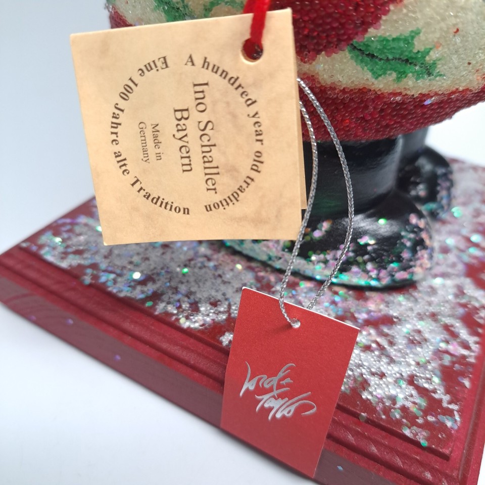 Ino Schaller Germany for Lord & Taylor 2003 Papier Mache Santa 10.5 ...