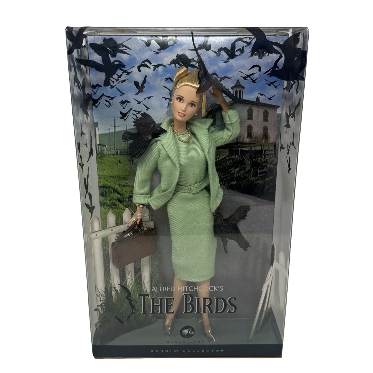2008 ALFRED HITCHCOCK'S THE BIRDS BARBIE BLACK LABEL L9633 2008 ALFRED HITCHCOCK'S THE BIRDS BARBIE BLACK LABEL L9633