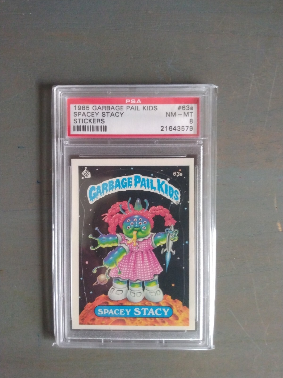 🟡1985 Garbage Pail Kids OS2 #63a SPACEY STACY PSA 8 MINT. GPK | eBay