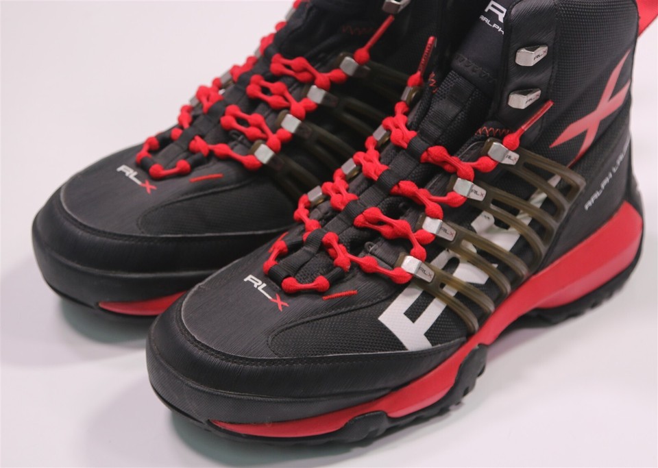 RLX Ralph Lauren Mens Abridge Ranger Hiking Boots Green Orange US 9.5 ...