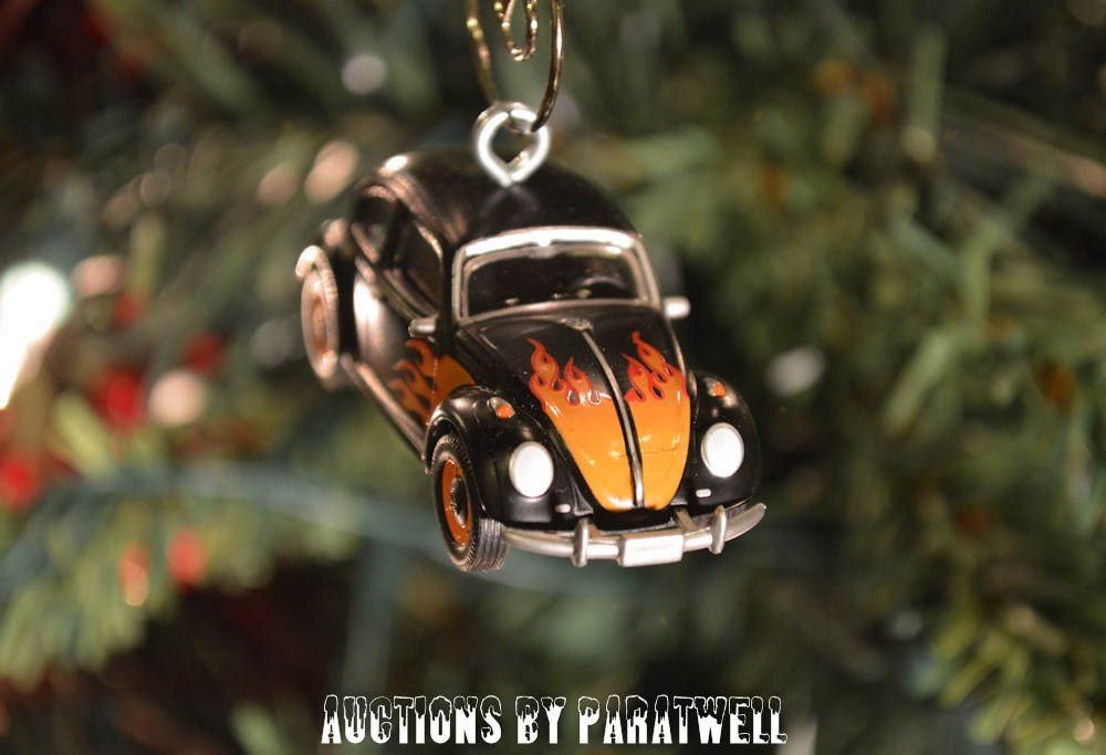 Hot Rod Custom Volkswagen Beetle Christmas Ornament VW Bug Flames ...