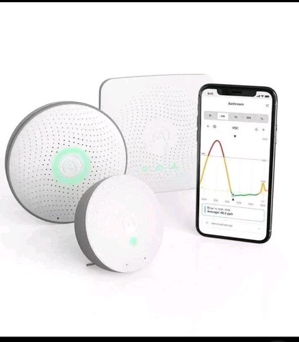 Airthings Whole Home Battery Operated Radon Detector Indoor Air Quality ...