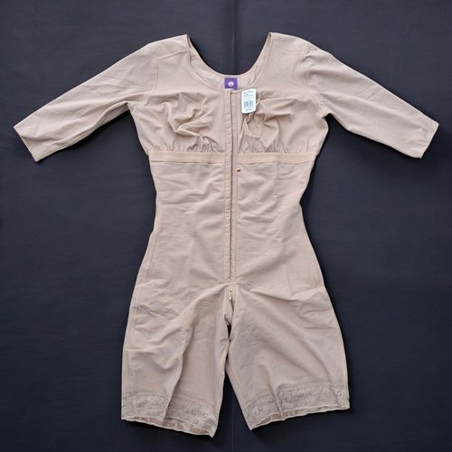 Snatched Body Post Surgery Faja With Sleeves and Bra Bodysuit Beige ...