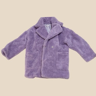 Topshop Oversized Lilac Women’s Light Purple Sherpa Teddy Coat - Size 8 ...