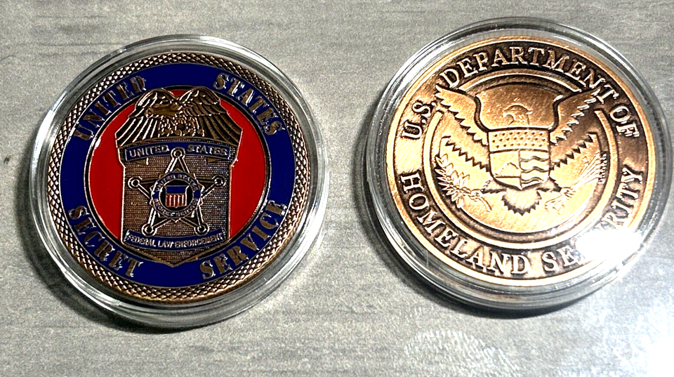 Secret Service US Presidential Challenge Coin POTUS Trump Obama Biden ...