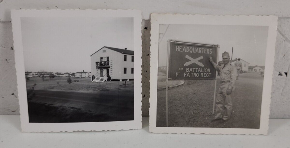 Vintage Lot of 12 Photographs US Army Training Center Fort Chaffee ...