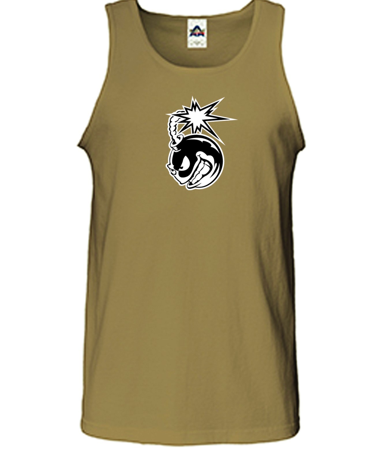 NW MEN'S PRINTED ANGRY "BOMB" FUNNY HIPSTER GYM MMA GRAPHIC COTTON TANK ...