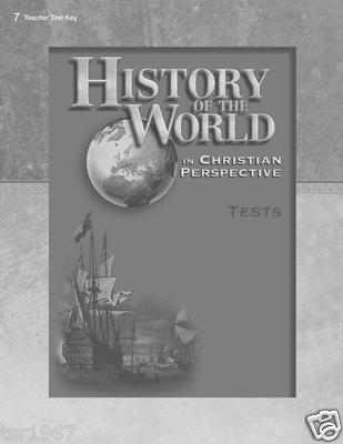A Beka History of the World Teacher Test Key Third Edition- 7th Grade ...