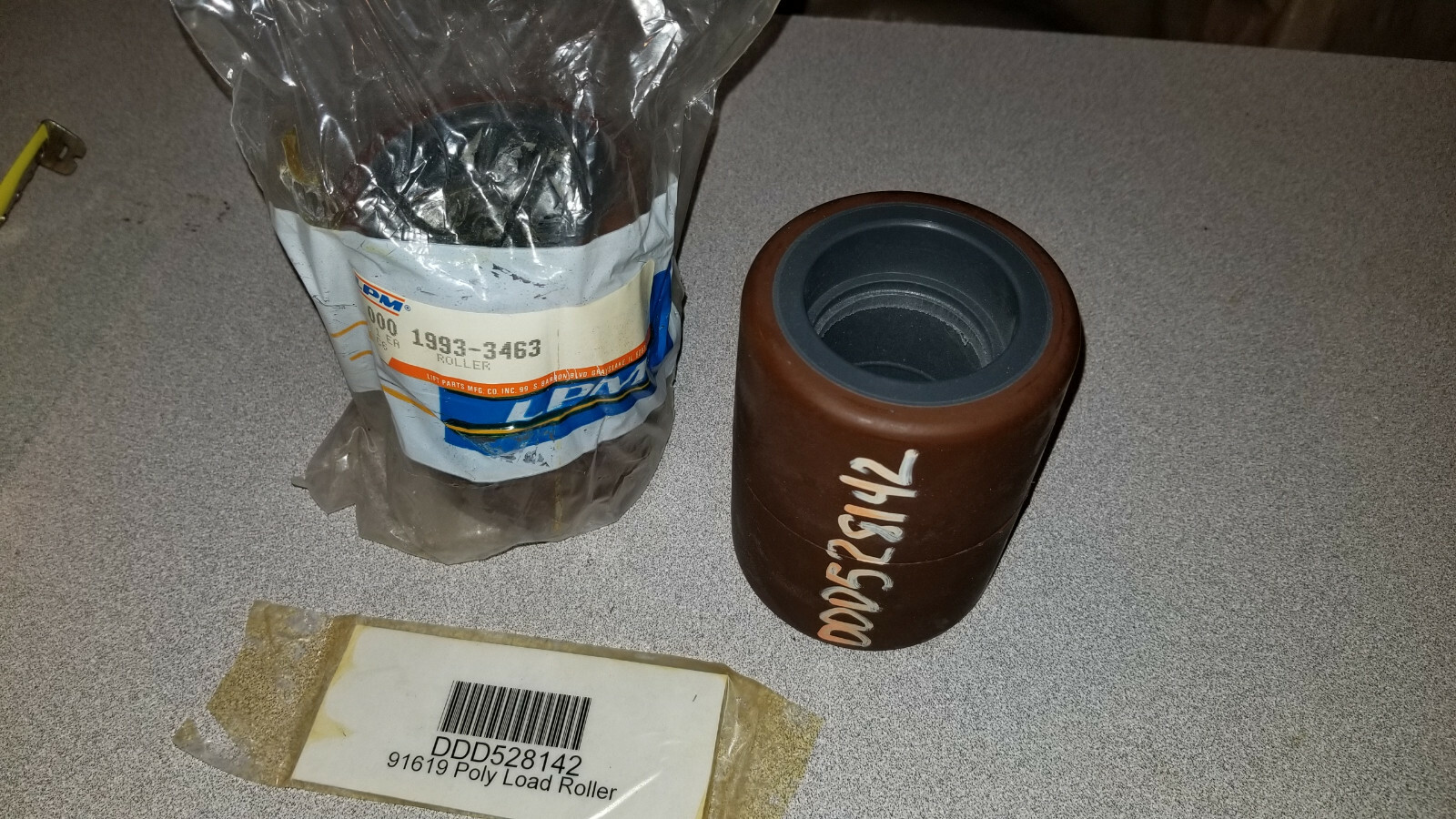 91619 POLY LOAD ROLLER 3" LPM LIFT PARTS MFG 1993-3463 MULTITON - lot ...