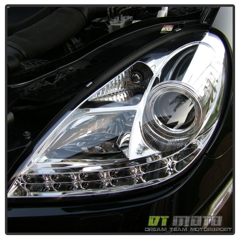 2005-2011 Mercedes Benz R171 SLK Projector Headlights w/ LED DRL ...