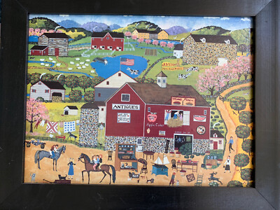 Sandi Wickersham Resnick Print On Canvas “Green Valley Farm Stand” | eBay