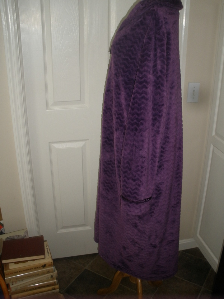 Women's zip-up robe Secret Treasures XL/XG (16-18) Purple (T18A) | eBay