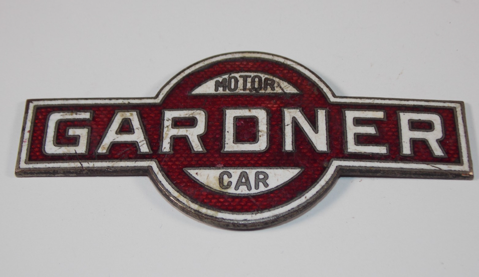 Rare 1921-1923 Gardner Automobile Radiator Emblem Brass Car Hood Badge ...