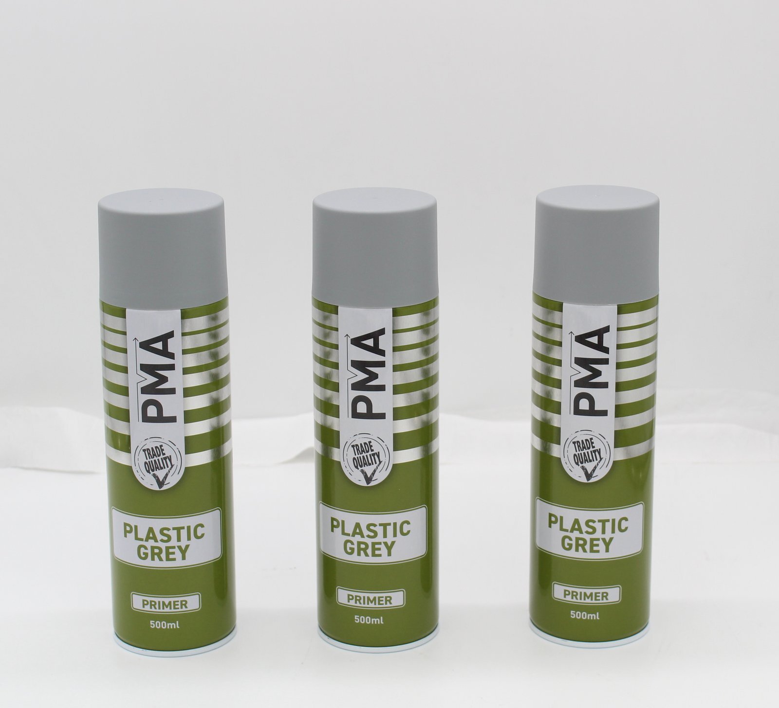 PMA 500ml Grey Plastic Primer Aerosol Spray Paint 3 Different Pack ...