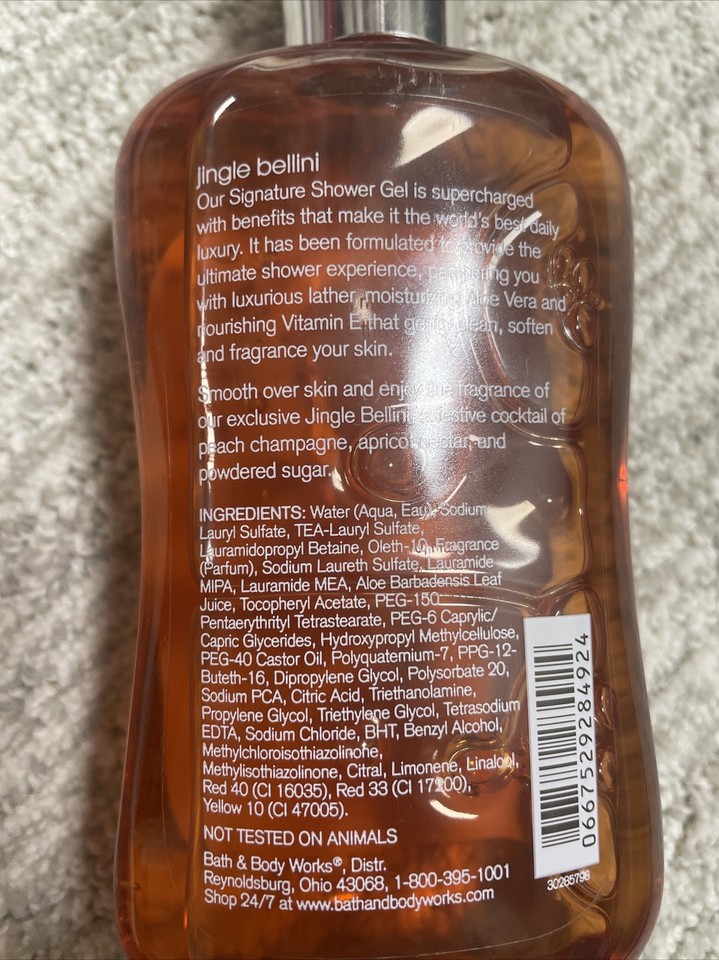 Bath & Body Works Jingle Bellini Shower Gel 10oz Rare! | eBay