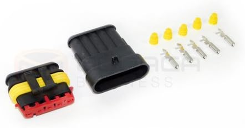 Female & Male Connector Plug 5-Way 5 Pin Waterproof Electrical W/Out ...