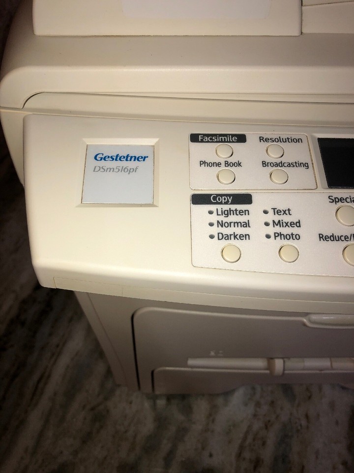Gestetner DSM516pf Copier/Fax/Printer-TESTED-RARE VINTAGE COLLECTIBLE ...