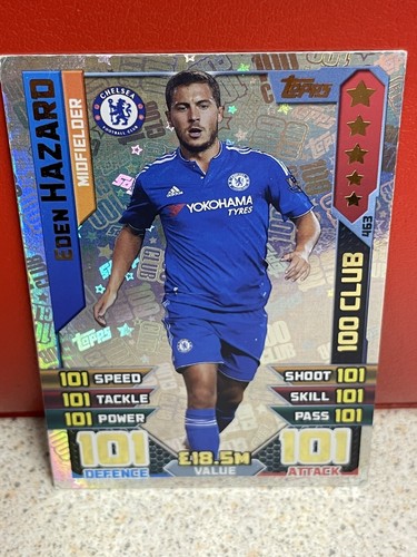100 Club 101 Eden Hazard Match Attax 2015-2016 Hundred 15/16 Chelsea ...