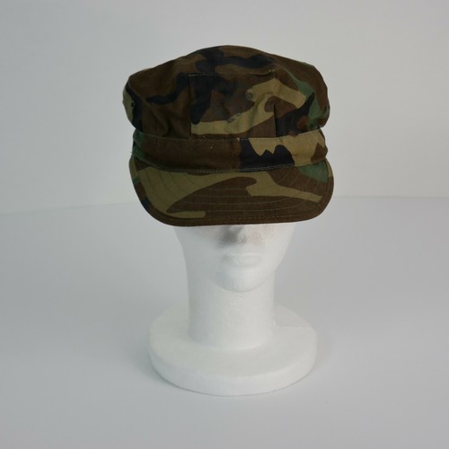 USMC Cover Cap Utility Medium Woodland Camouflage BDU Hat | eBay