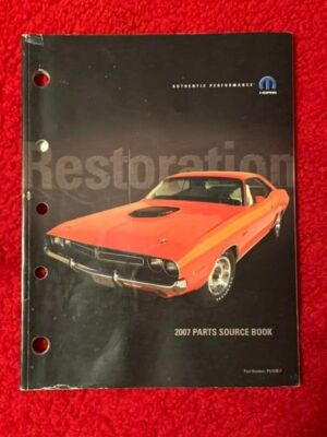 Mopar Performance Restoration 2007 Parts Source Book | eBay