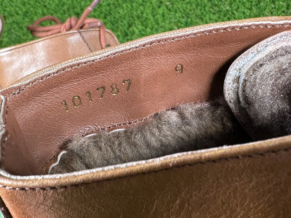 🔥MEERMIN Oak Antique Leather ‘Hiro’ Shearling Lined Boots 101787 | Sz ...