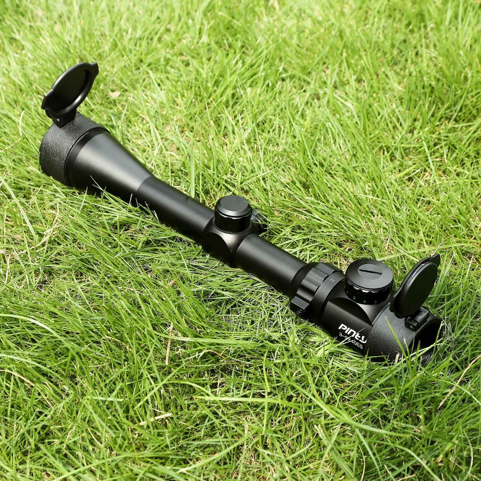 3-9X40 Compact Rifle Scope Crosshair Mil-Dot Truplex Reticle With Scope ...