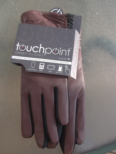 NEW! Ladies Fownes Bros Touchpoint Leather Smart Gloves Brown Size S/M ...
