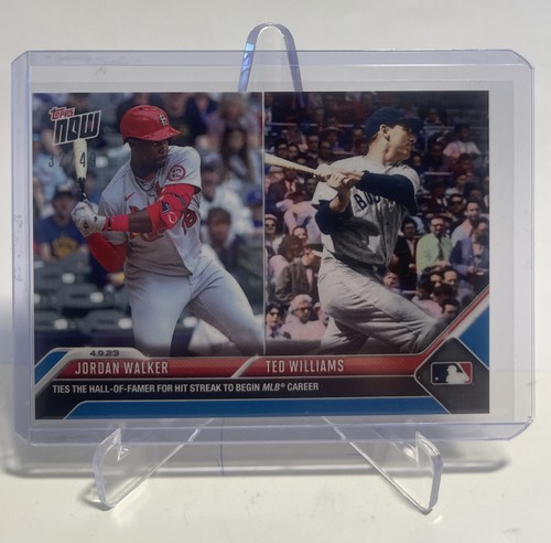 2023 TOPPS NOW #87 JORDAN WALKER ROOKIE TED WILLIAMS Blue Parallel /49 ...