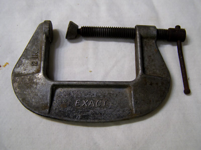 Vintage USA made Light Weight Aluminum Exact 2" C Clamp C-Clamp | eBay