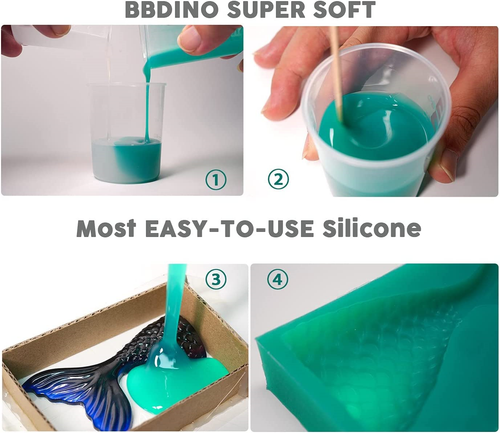 BBDINO Super Elastic Silicone Mold Making Kit, Mold Making Silicone ...