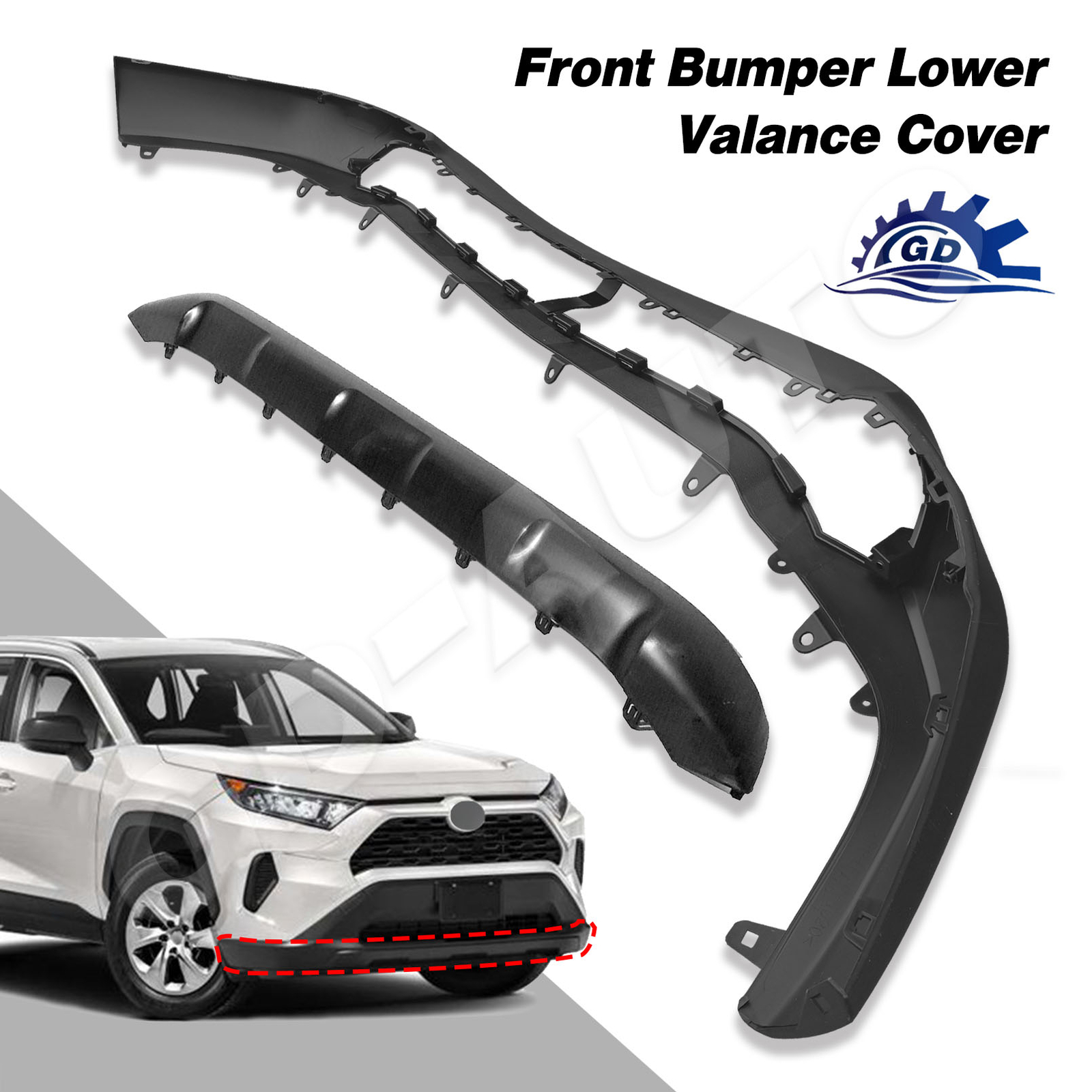 Fits 2019-2024 Toyota Rav4 XLE LE Front Bumper Lower Valance Cover ...