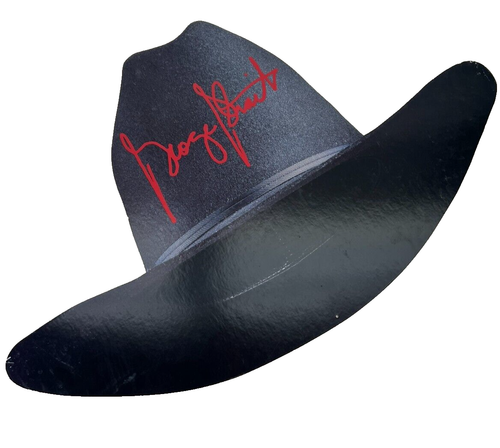 George Strait Cardboard Cut Out Cowboy Hat Print Sign 35"x19 ...