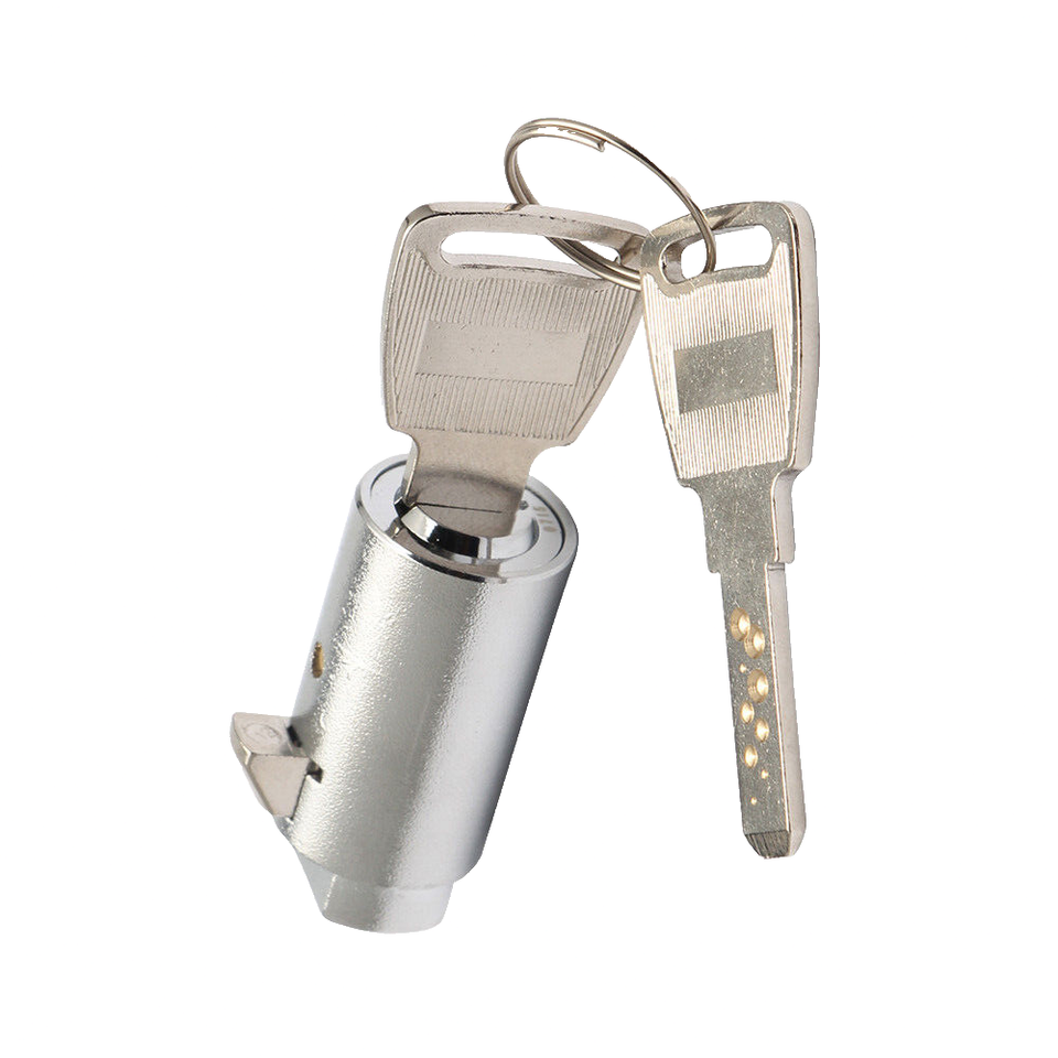 2 Brass Dimple Lock Cylinders for Vending Machine T- Handle Keyed Alike ...