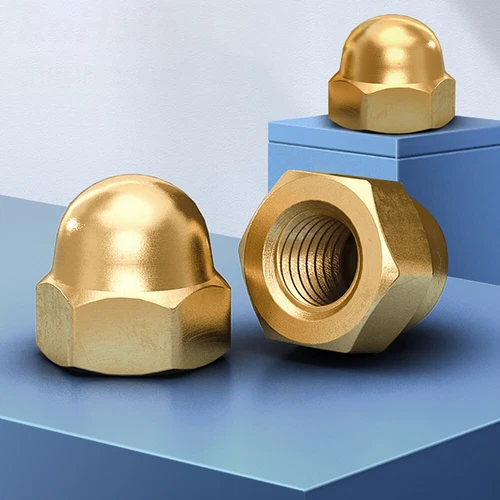 DIN 1587 Hutmuttern M3 M4 M5 M6 M8 M10 M12 M14 - M20 Messing Sechskant ...