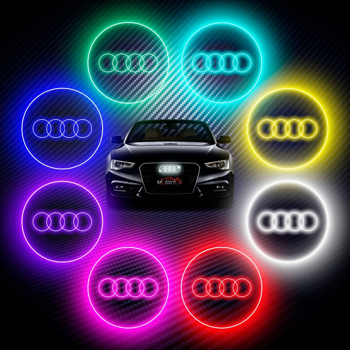 Led Audi Logo 3D LED LOGO BADGE AUDI