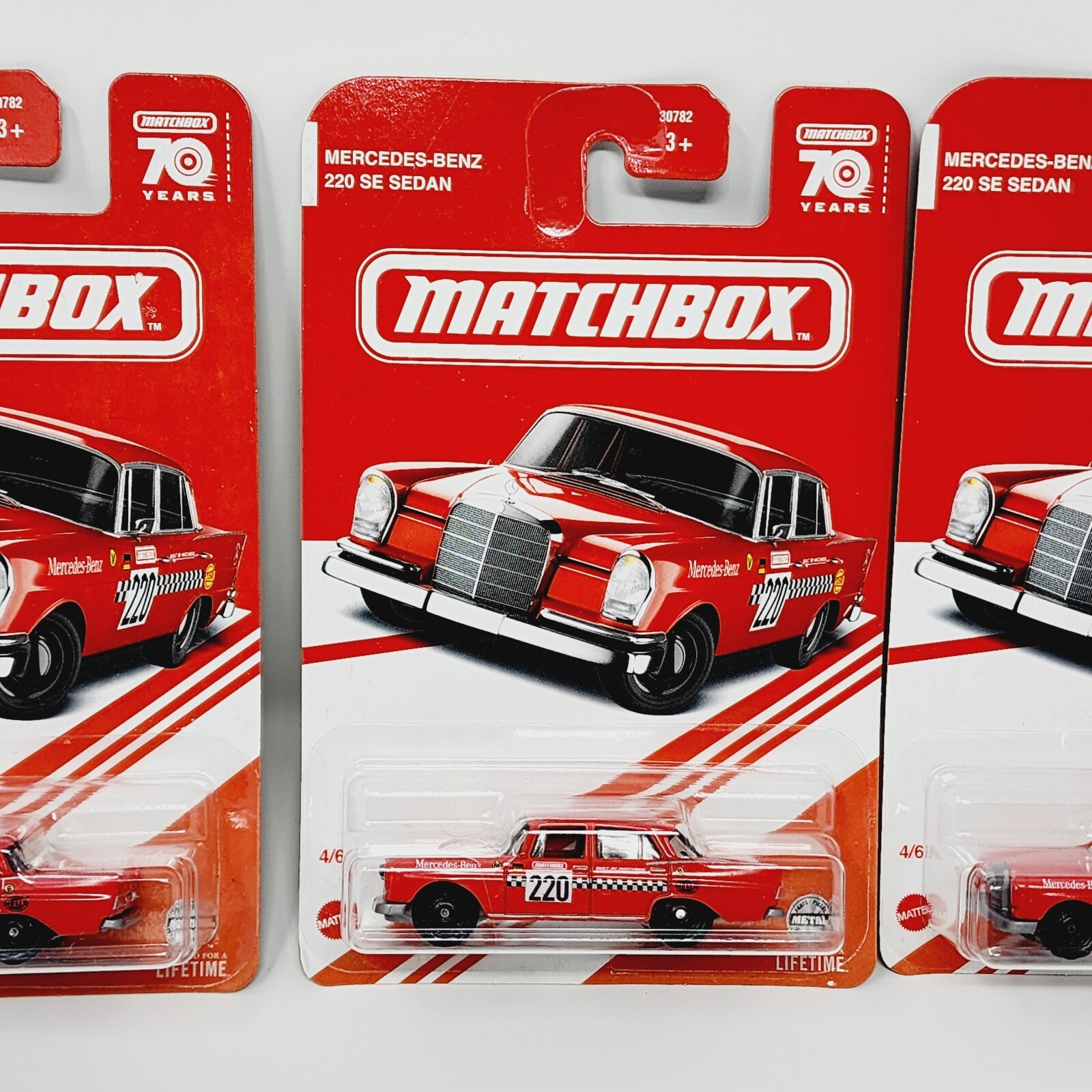 2023 Matchbox 70 Years Mercedes-Benz 220 SE Sedan Target Red Edition ...